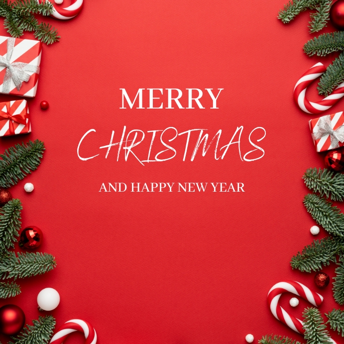 Merry Christmas post for Instagram Template | PosterMyWall