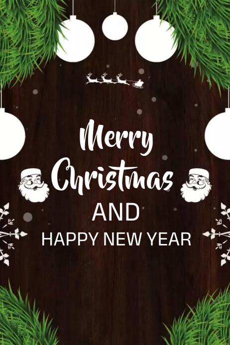 Plantilla de Merry Christmas poster 2023 | PosterMyWall