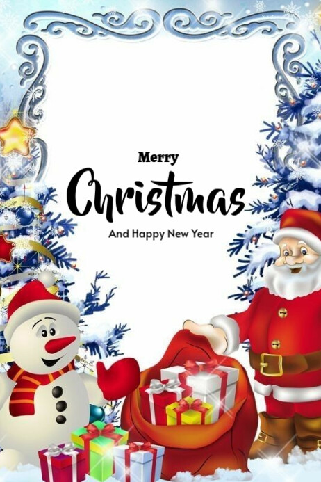Merry Christmas poster 2024 Template | PosterMyWall