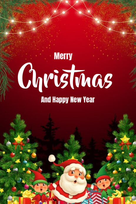 Merry Christmas poster 2024 Template | PosterMyWall