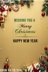 Merry Christmas poster ad design Template | PosterMyWall