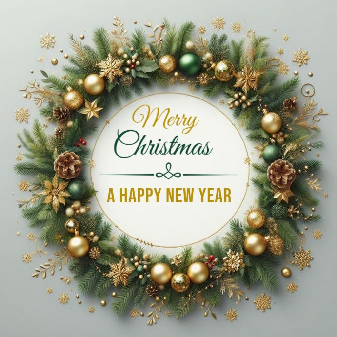 Merry Christmas poster ad design Template | PosterMyWall