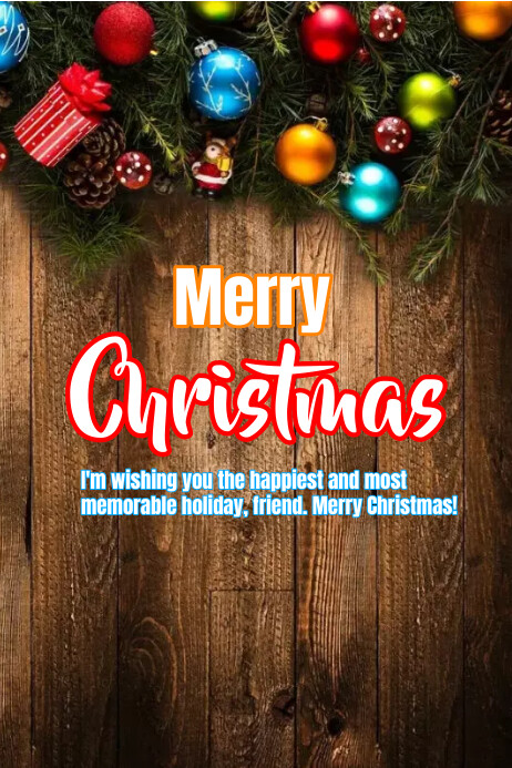 Plantilla de Merry Christmas Poster | PosterMyWall