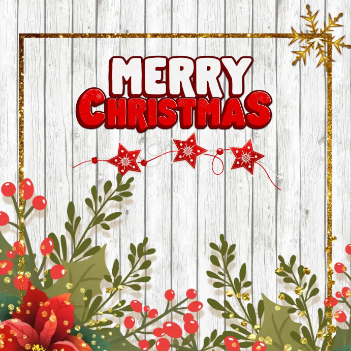Merry Christmas poster Template | PosterMyWall