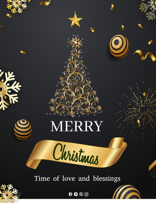 merry christmas poster Template | PosterMyWall