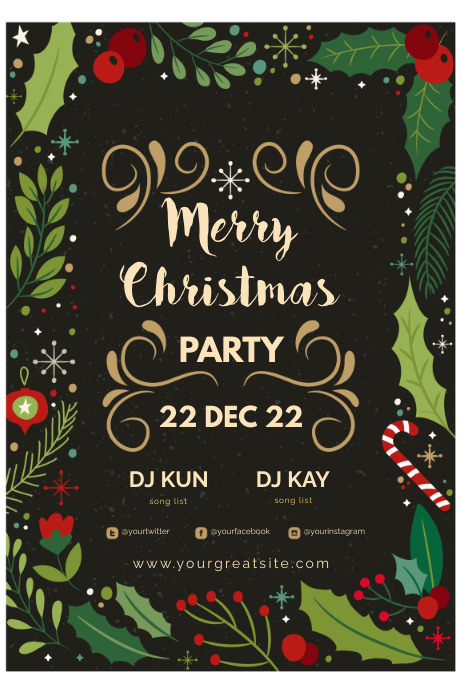 Merry Christmas Poster Template | PosterMyWall