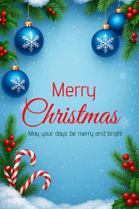 Merry Christmas poster template | PosterMyWall