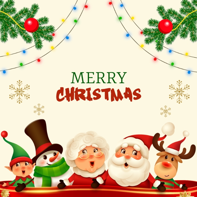 Merry Christmas Posters Template | PosterMyWall