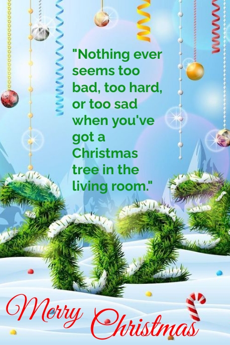 Merry Christmas Quotation Template | PosterMyWall