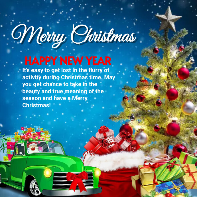 merry Christmas quotation Template | PosterMyWall