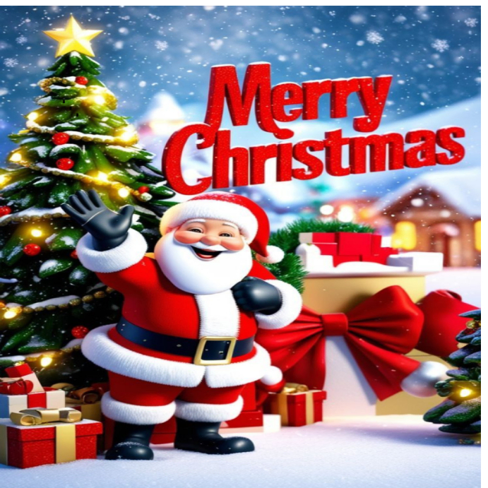 Merry Christmas red and green Template | PosterMyWall