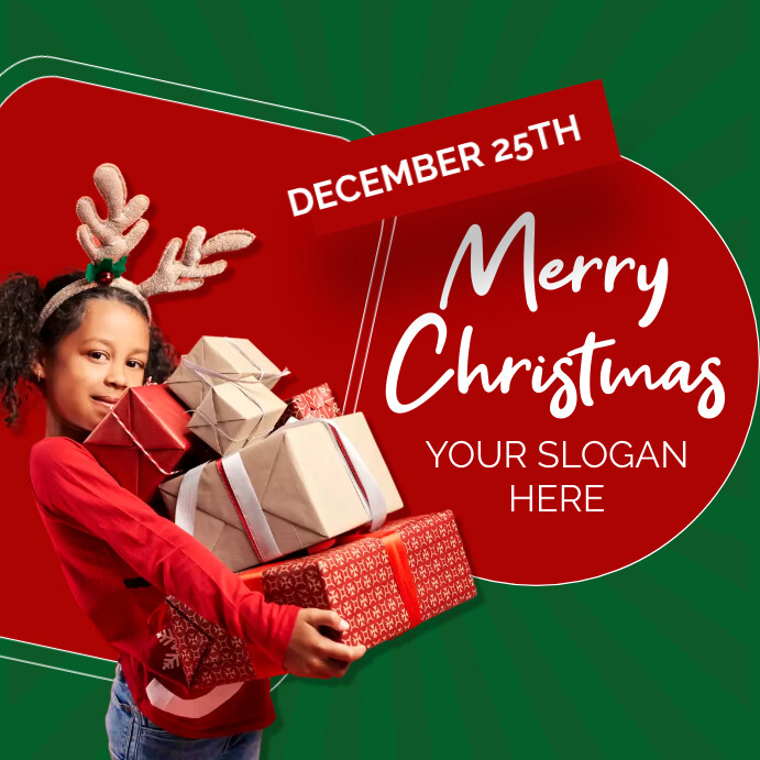 Merry Christmas Retail Post Template | PosterMyWall