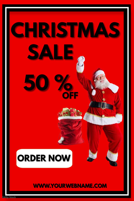 Merry Christmas sale 50 % off Template | PosterMyWall