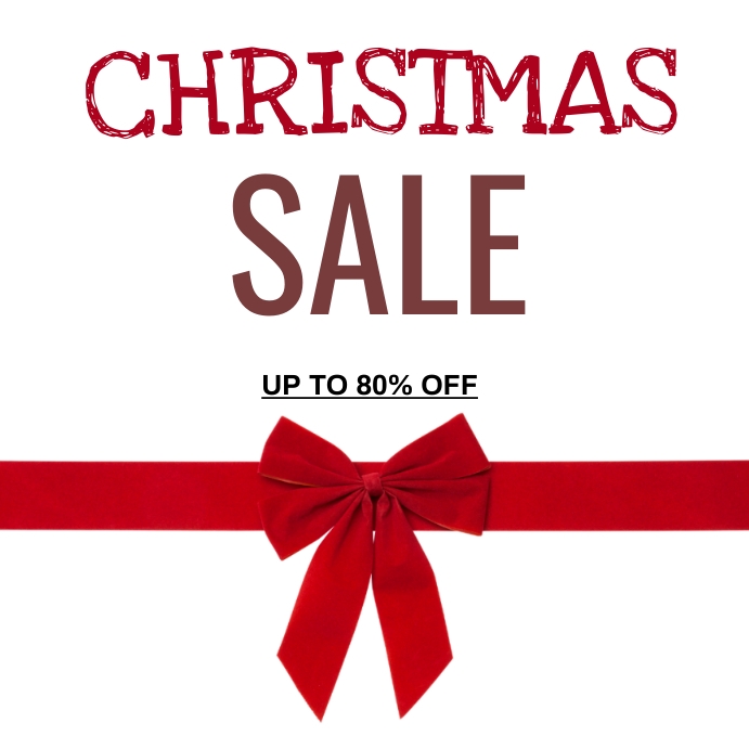 MERRY CHRISTMAS SALE TEMPLATE | PosterMyWall