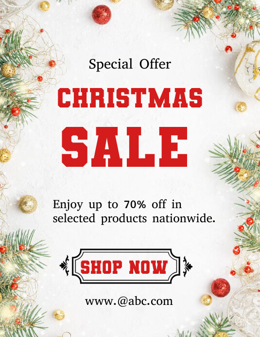 Copy of Merry christmas sale templates | PosterMyWall