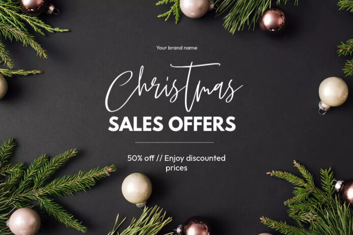 merry christmas sales Template | PosterMyWall