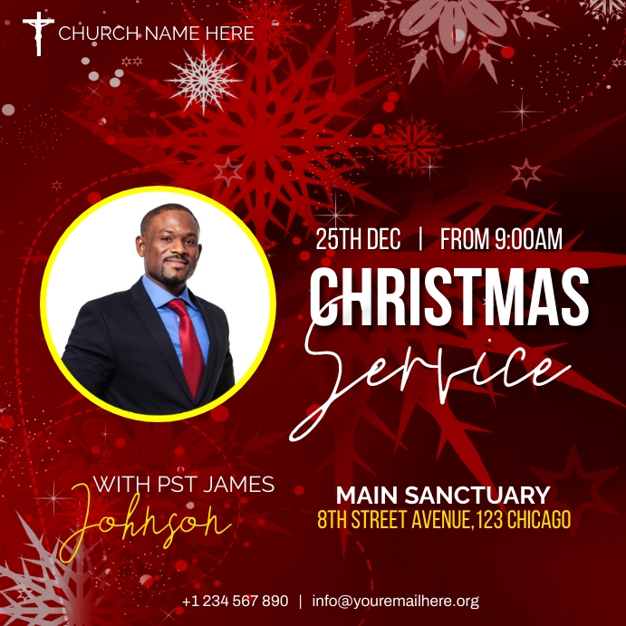 Modèle Service Joyeux Noël | PosterMyWall