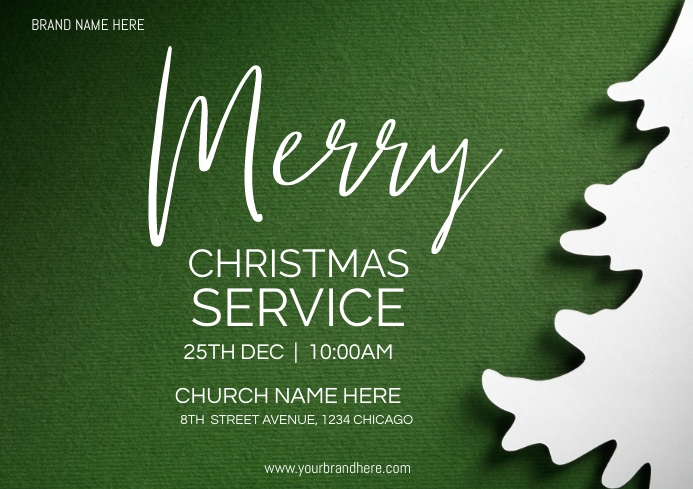 merry christmas service Template | PosterMyWall