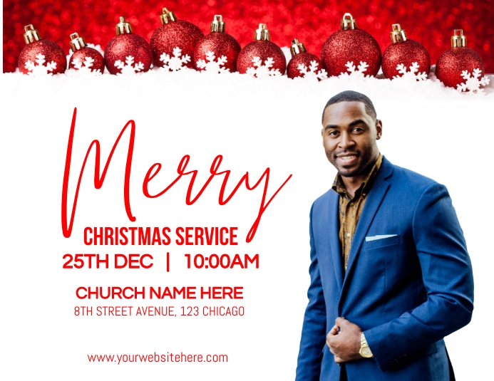 merry christmas service Template | PosterMyWall