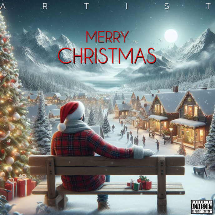 Merry Christmas Song Album Cover Template | PosterMyWall