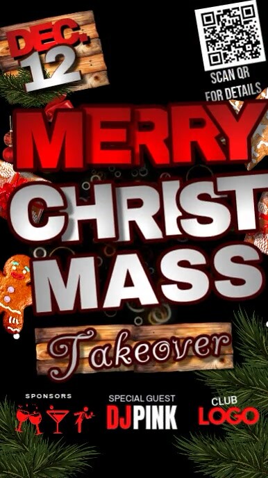 Copy of Merry Christmas Takeover | PosterMyWall