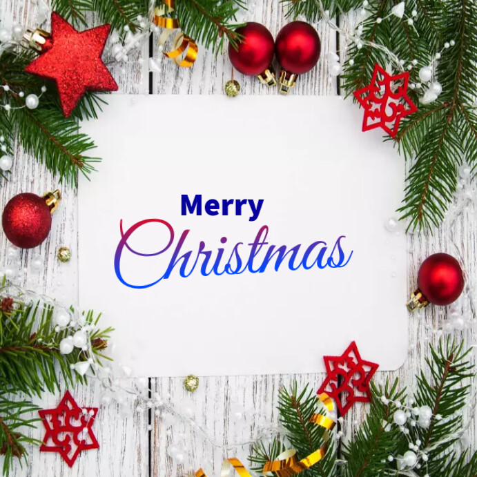 Merry Christmas Template | PosterMyWall