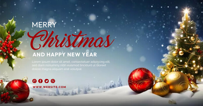 Merry Christmas Template | PosterMyWall