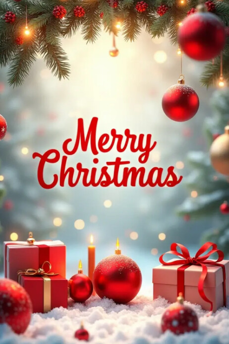 Copy of Merry Christmas template | PosterMyWall