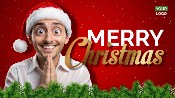 Merry christmas thumbnail 2025 Template | PosterMyWall