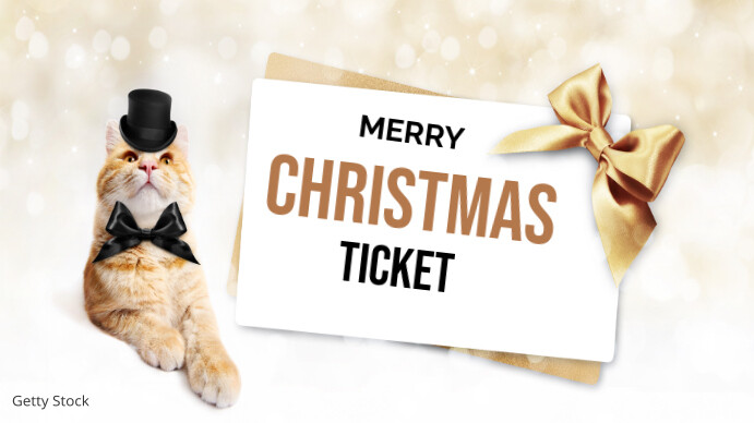 Copy of Merry Christmas ticket | PosterMyWall