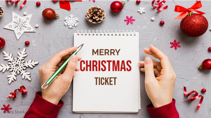 Copy of Merry Christmas ticket | PosterMyWall