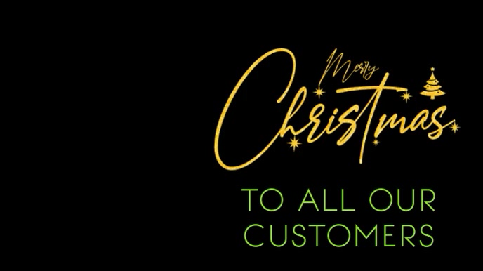 Merry Christmas to Customers Video Template | PosterMyWall