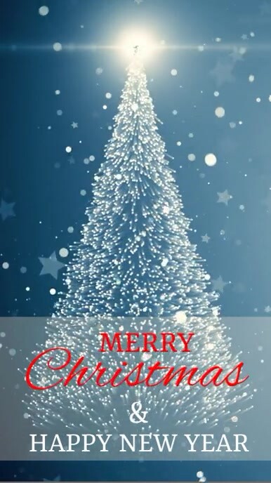 Copy of merry christmas tree decor digital display | PosterMyWall