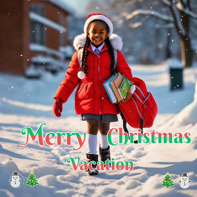 Merry Christmas vacation Template | PosterMyWall