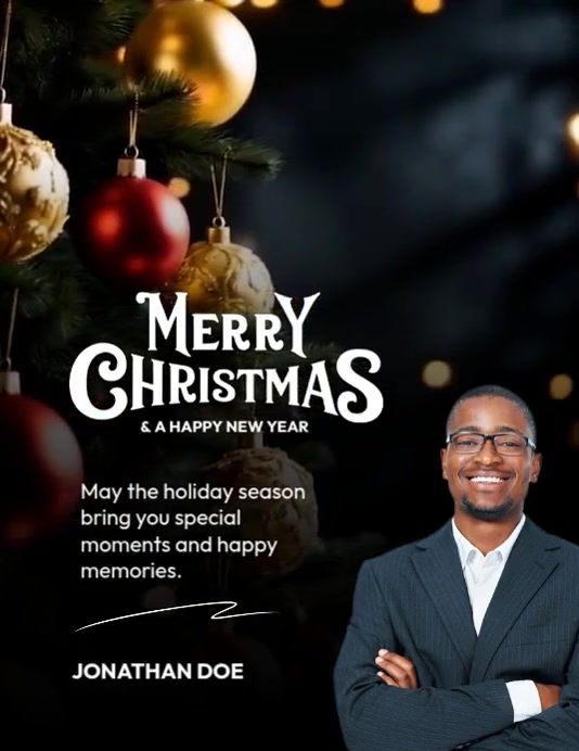 Merry Christmas video animation Template | PosterMyWall