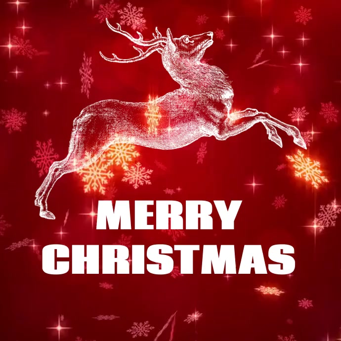 merry christmas video card Template | PosterMyWall