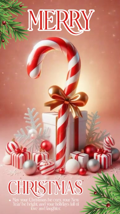 MERRY christmas VIDEO card template | PosterMyWall