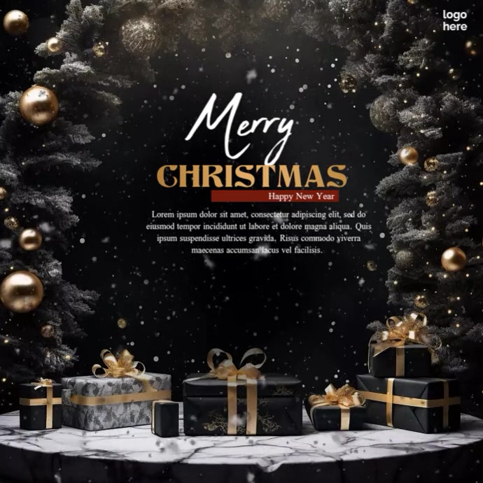 Merry Christmas Video Template | PosterMyWall