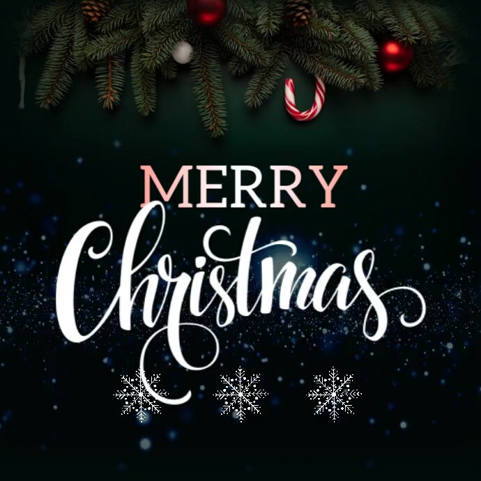 Merry Christmas video design template | PosterMyWall