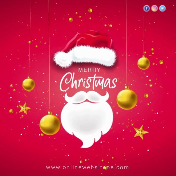 Merry Christmas video Template | PosterMyWall