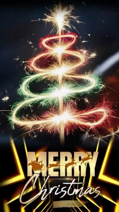 Merry Christmas Video Design Template | PosterMyWall