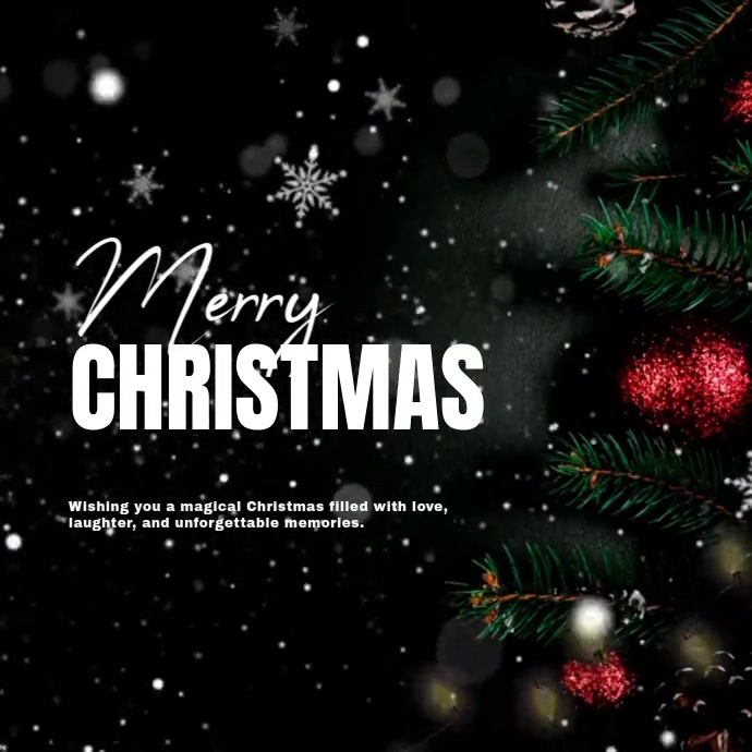 Merry Christmas video Template | PosterMyWall