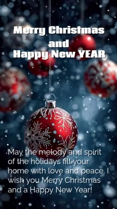 Merry Christmas video design template | PosterMyWall