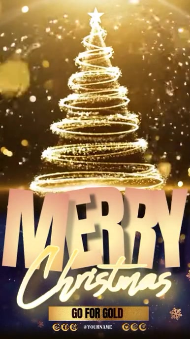 Merry Christmas video Template | PosterMyWall