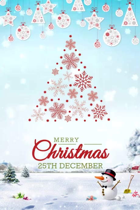 Merry Christmas Video Template | PosterMyWall
