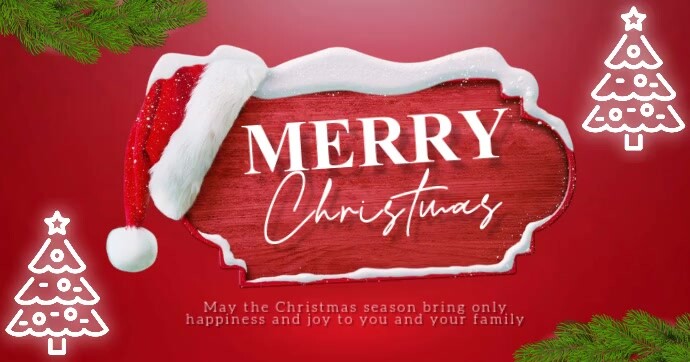 merry christmas video digital template | PosterMyWall