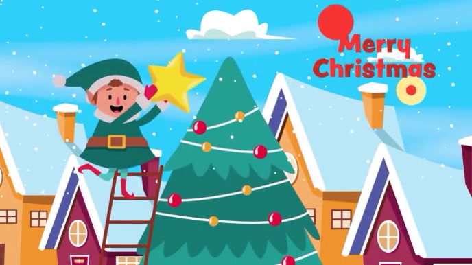 Merry Christmas Video Greetings Template | PosterMyWall