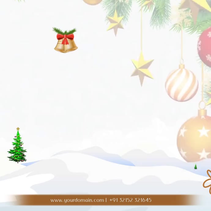 Merry Christmas video Poster Template | PosterMyWall
