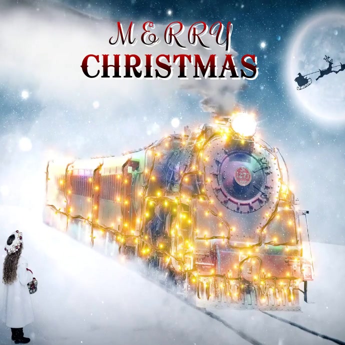 Merry christmas video teamplet Template | PosterMyWall