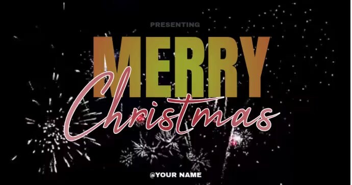 MERRY CHRISTMAS VIDEO TEMPLATE | PosterMyWall